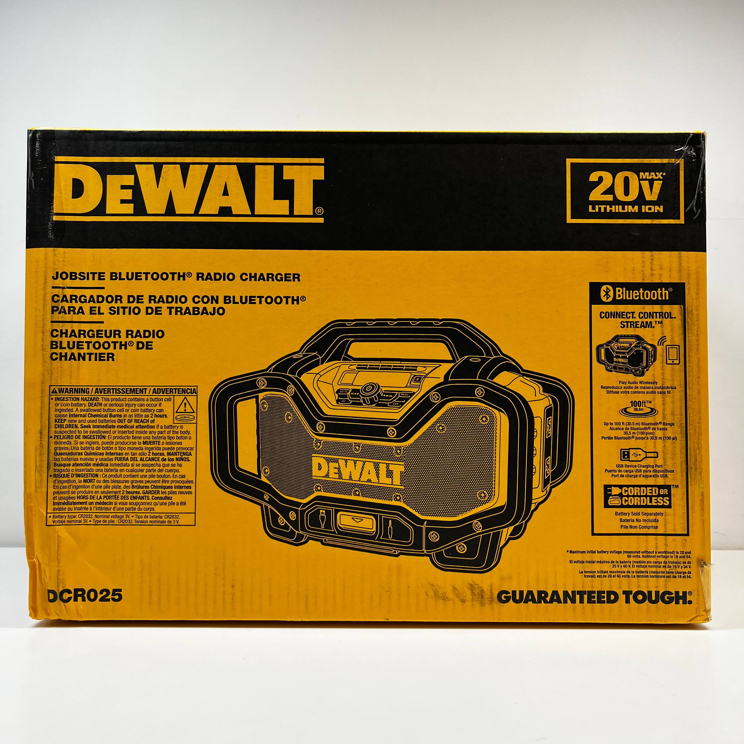 New DeWalt DCR025 20V MAX Jobsite Bluetooth Radio Charger – PayMore ...